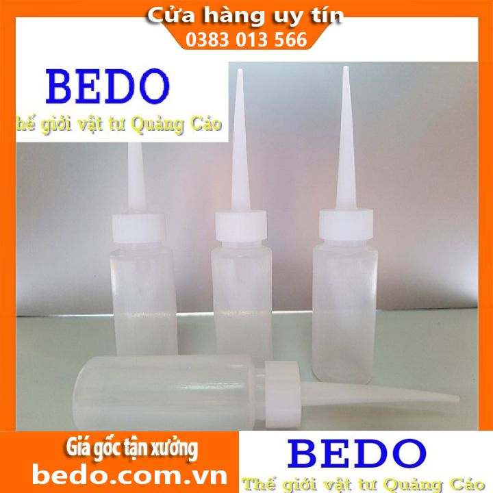 Combo 5 Chai chiết keo 25ml - Chai đựng keo dạng bóp 25ml màu trắng ...