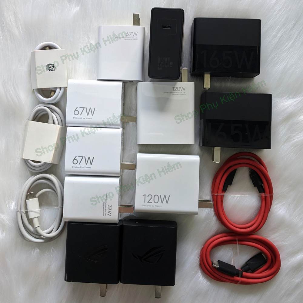 Sạc cáp zin Xiaomi - Red Magic - Lenovo 120w 67w 165w 120w 80w 50w 68w ...