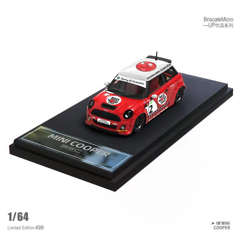 MÔ HÌNH 1:64 BRISCALE MICRO - LBWK Mini Cooper / Hatch(R56) Red Nose ...