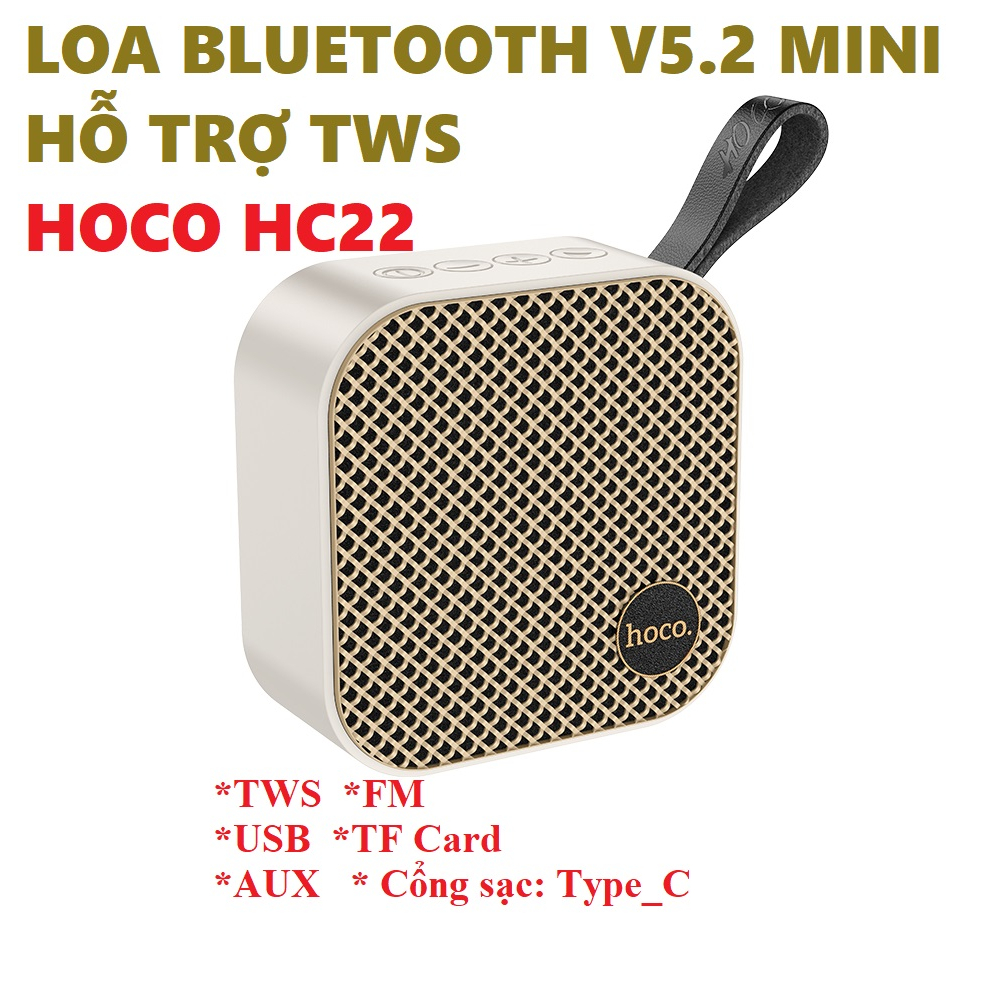 Loa không dây mini bluetooth V5.2 hỗ trợ TWS hoco HC22 | Shopee Việt Nam