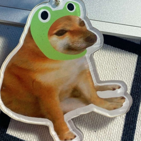 Móc khóa cheems Thegioipuzzle meme shiba inu phong cách hài hước nhiều ...