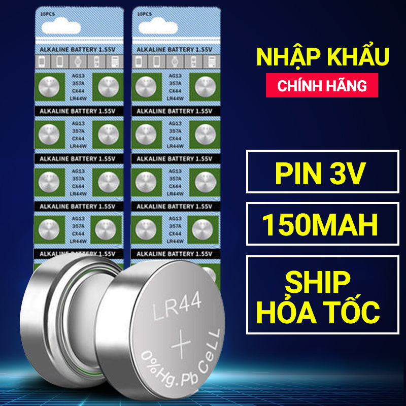 Pin cúc áo CELL LR44 AG13 hàng chính hãng dung lượng cao | Shopee Việt Nam