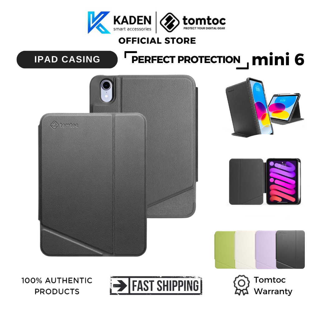 Bao Da Tomtoc (Usa) Từ Tính Đa Góc Vertical Hỗ Trợ Sạc Không Dây Apple Pencil For Ipad Mini 6 ...