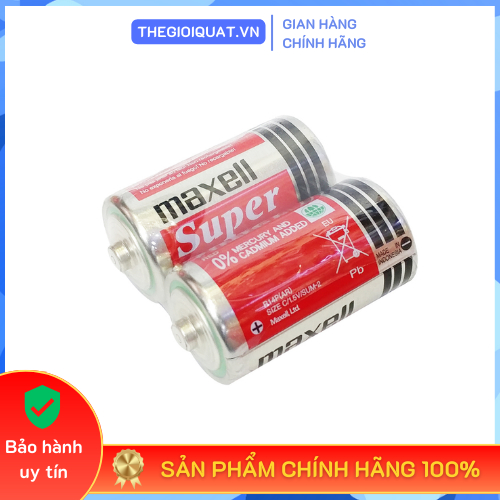 [HỎA TỐC] Pin trung C Maxell Super Power Ace Red 1.5V (vỉ 2 viên ...