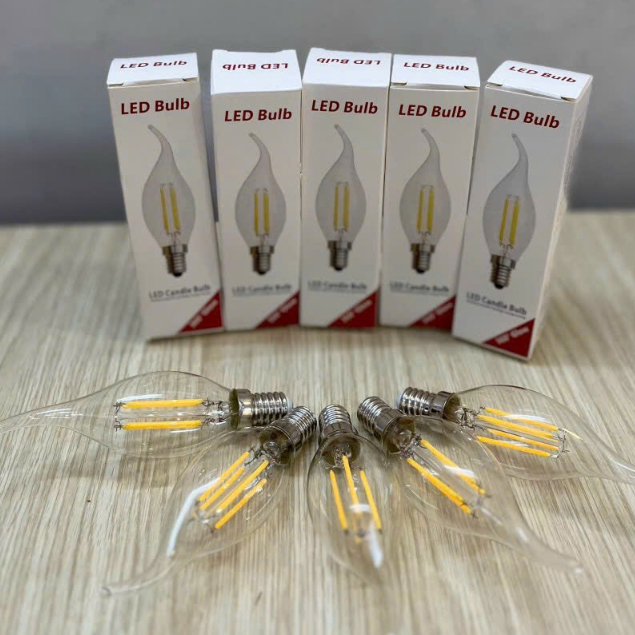 Bóng đèn LED Edison C35 (đui E14/27) ánh sáng vàng hình quả nhót ...