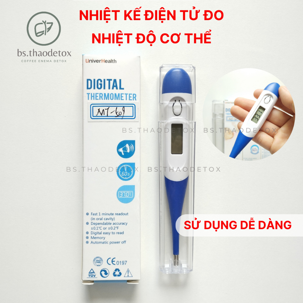 Nhiệt Kế Điện Tử Đo Nhiệt Độ Digital Thermometer cao cấp, Dụng cụ đo nhiệt độ nhanh 60s | Shopee ...