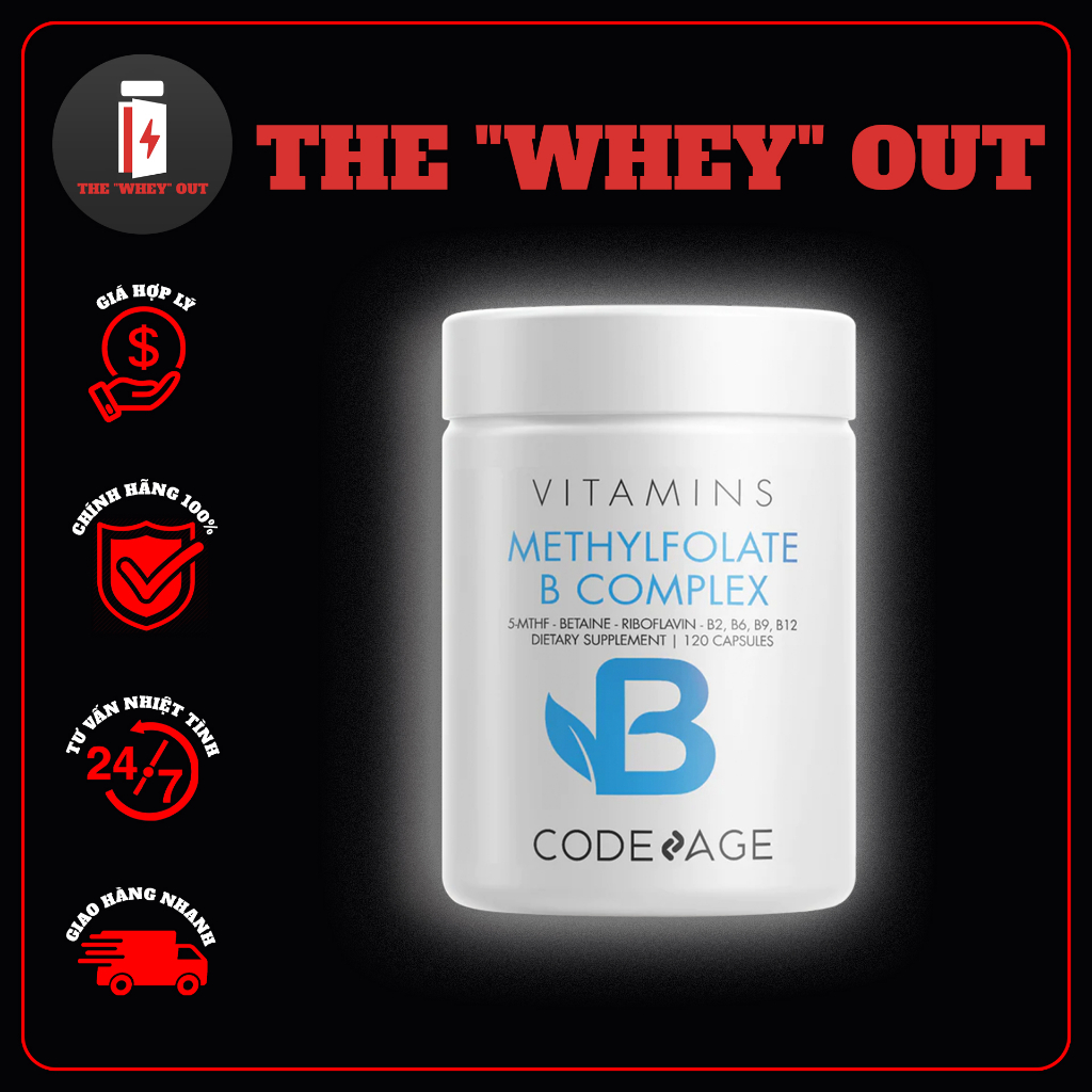 Methylfolate B Complex 120 Viên | Viên Bổ Não, Giúp Tăng Cường Trí Nhớ | Chính Hãng Codeage ...