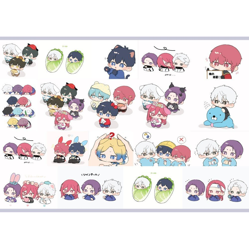 (Sẵn) Sticker Anime Blue Lock char sae, kaiser, rin, nagi, bachira ...
