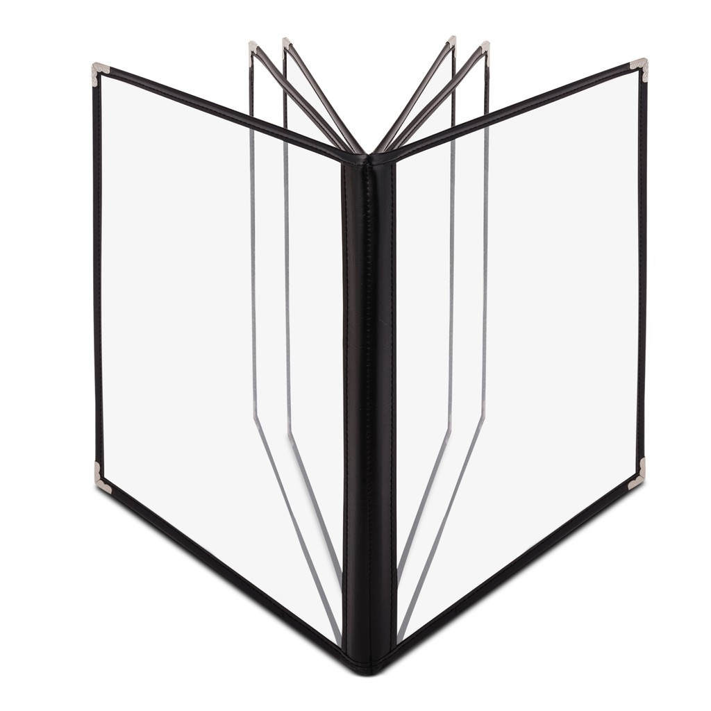 Bìa menu 24 trang (12 tờ) A4 màu đen | Shopee Việt Nam