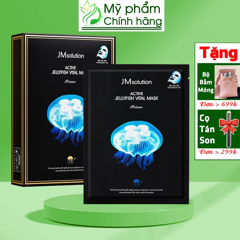Mặt Nạ Sứa JM Solution [HỘP 10 MIẾNG] Cấp Ẩm, Sáng Da, Tăng Đàn Hồi JM Solution Active Jellyfish ...