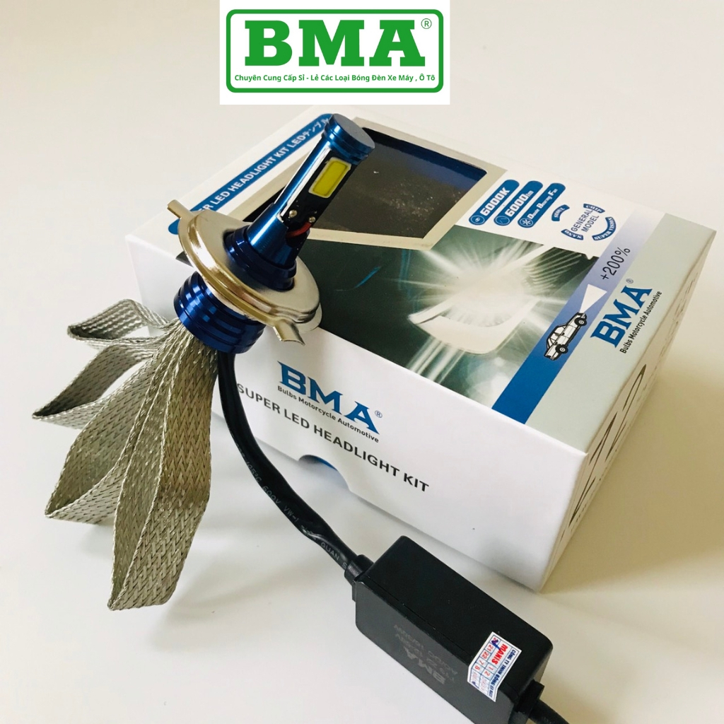 Đèn Pha Led Xe Máy 3 Tim Z3 Chân Đèn H4, M5 Siêu Sáng Dream, Wave Và Nhiều Dòng Xe Khác ( giá 1 ...