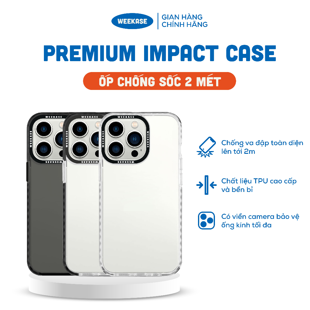 Ốp lưng iPhone chống sốc Weekase 11 / 12 / 12 Pro Max / 13 / 13 Pro Max ...