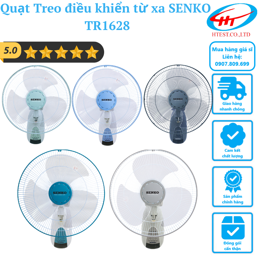 [TR1628] Quạt Treo tường điều khiển từ xa SENKO TR1628 - Hàng chính ...
