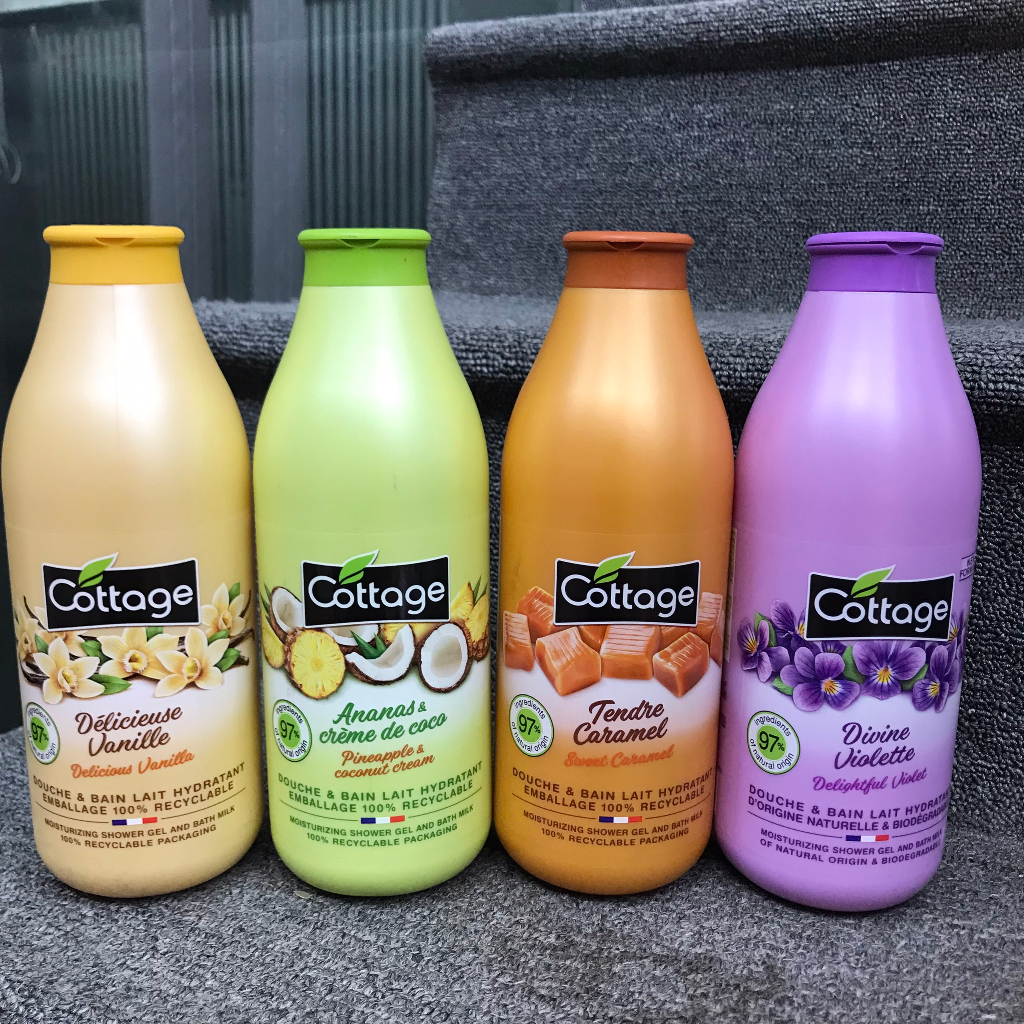 Sữa tắm Cottage 750ml, 560ml - đủ các mùi hương (Pháp) | Shopee Việt Nam