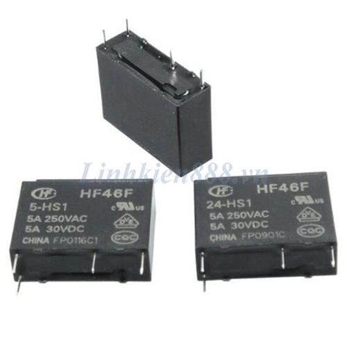 Relay HF46F 24VDC 4 chân 5A | Shopee Việt Nam
