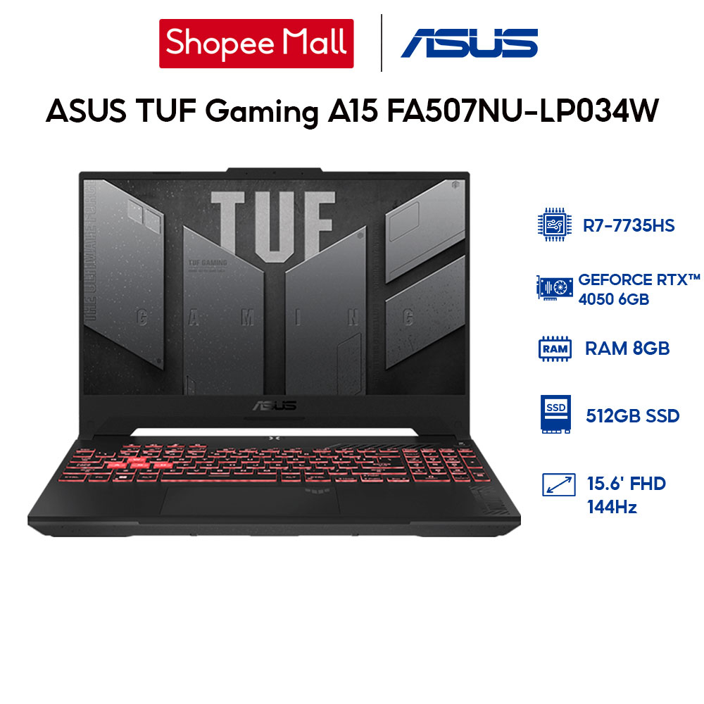 [Nhập ELGAMEFEB giảm 10%] Laptop ASUS TUF Gaming A15 FA507NU-LP034W (R7 ...