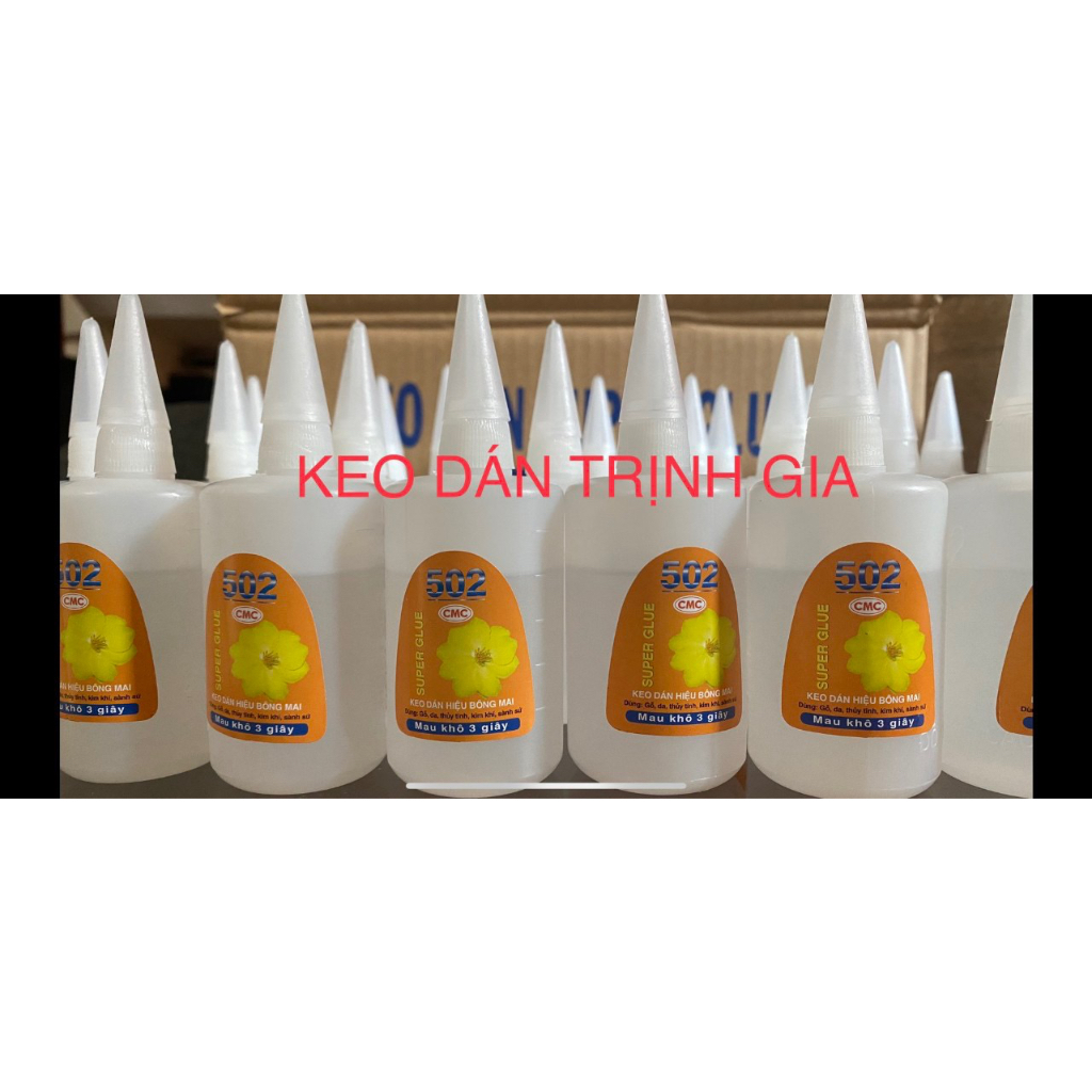 1 Hộp 50 Chai Keo 502 Loai Bình 100gr -Siêu Dính- Khô 3’ | Shopee Việt Nam