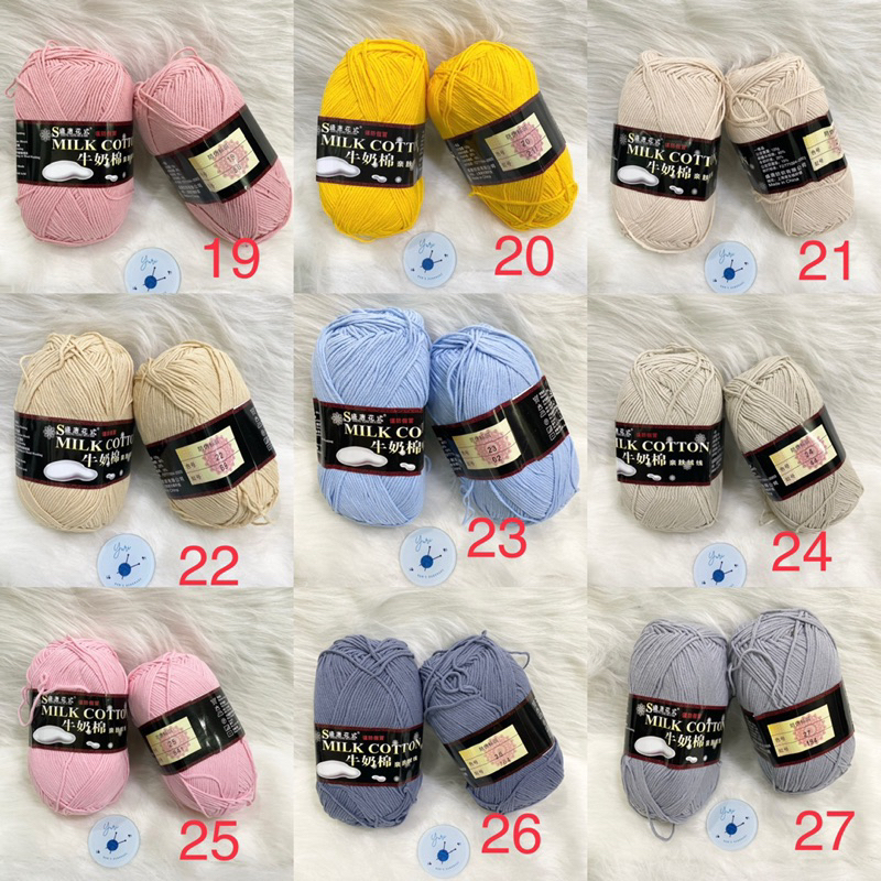 Len milk cotton 125g loại 1 - Len sợi cotton | Shopee Việt Nam