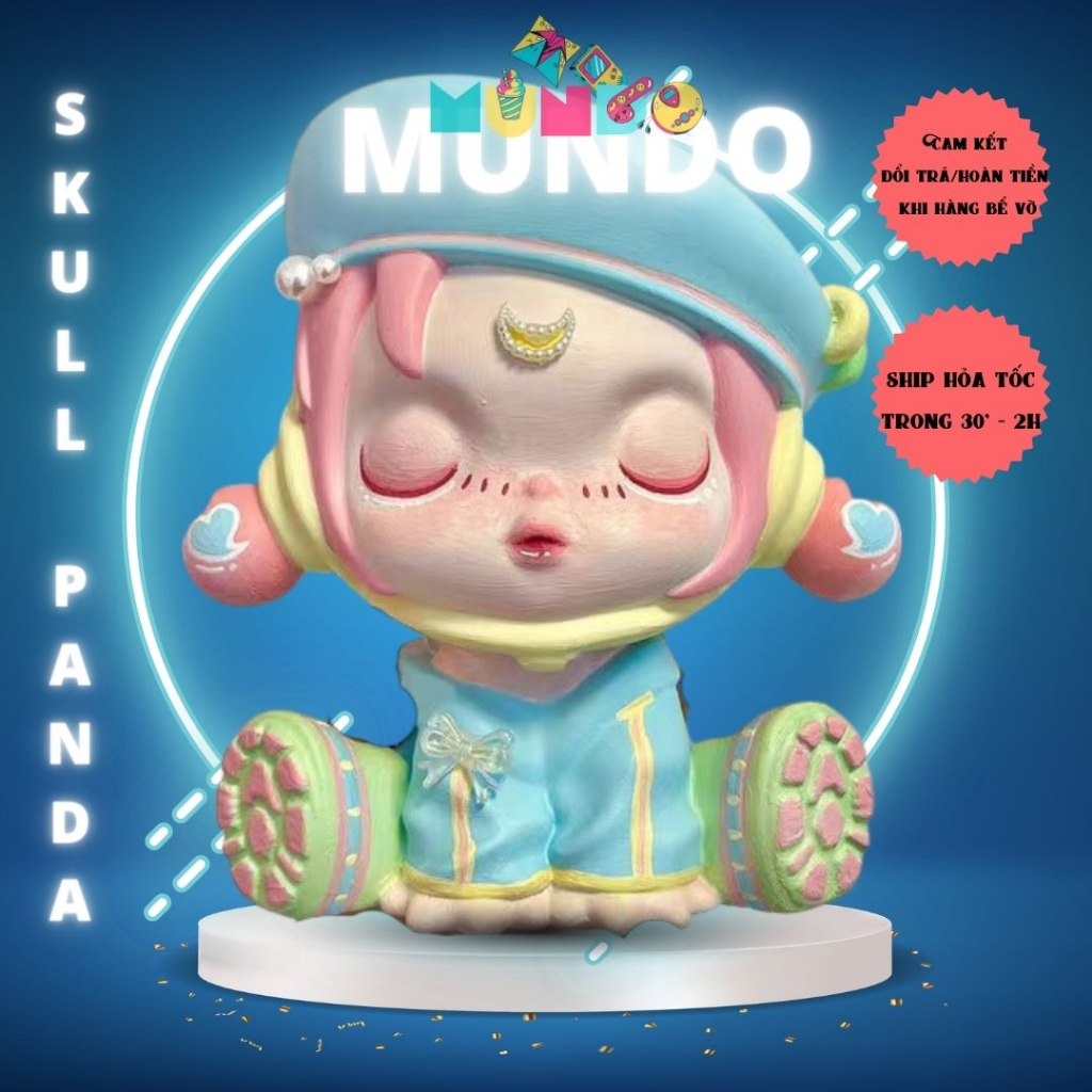 Tô Tượng Thạch Cao Full Bộ Skull Panda Size XXL, Đô Rê Mon Tượng Thạch ...
