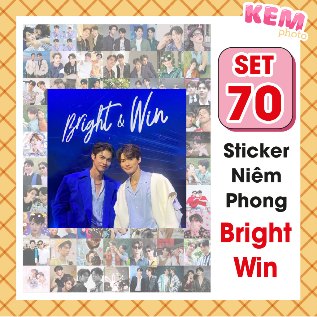 SET 70 sticker niêm phong BrightWin OTP F4 Thái Lan - Sticker boylove ...