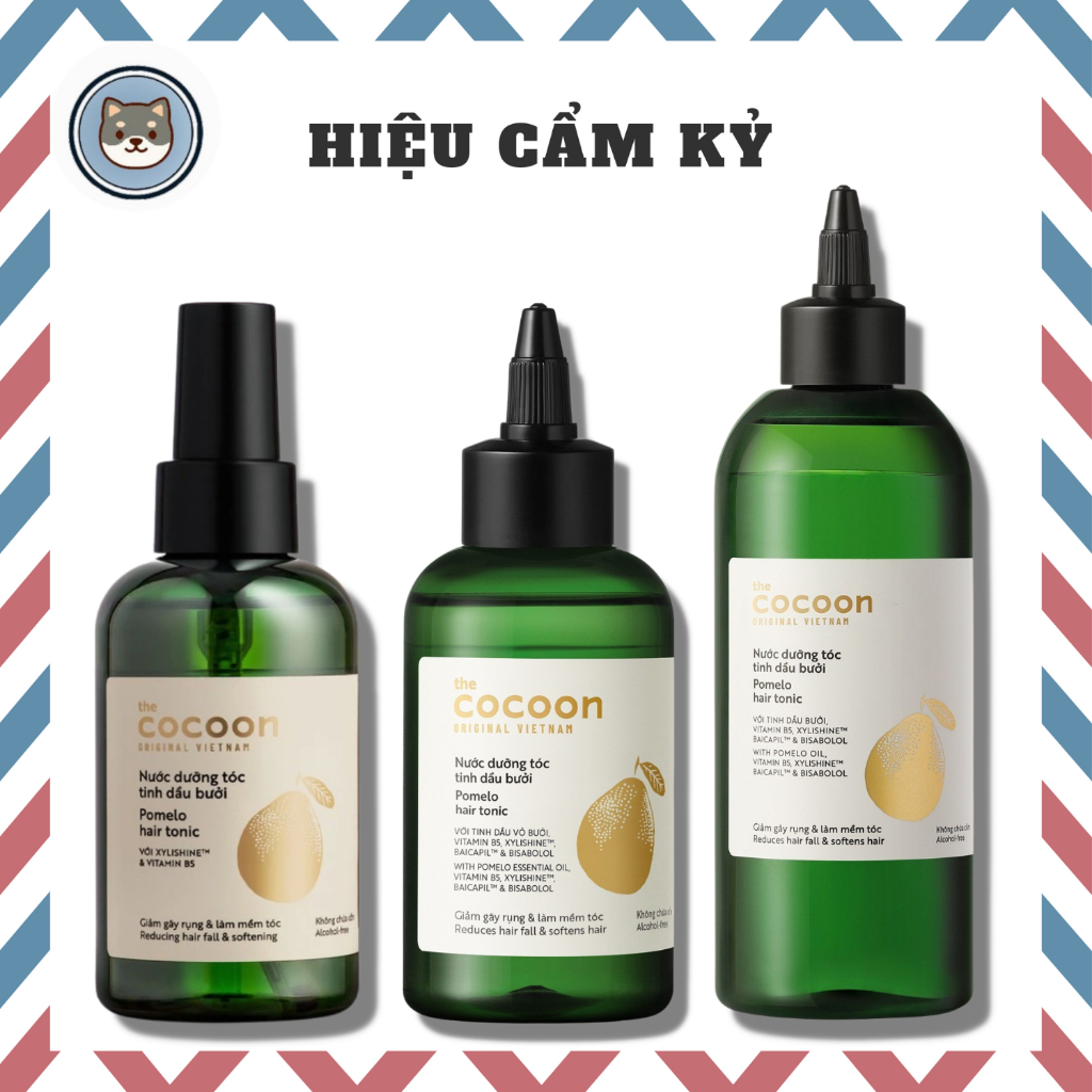 Xịt nước dưỡng tóc tinh dầu vỏ bưởi Pomelo Hair Tonic Cocoon vòi xịt ...