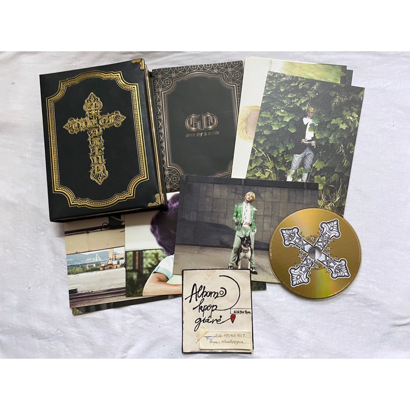 bigbang Gdragon album one of a kind đã khui seal gồm CD và photobook như hình. | Shopee Việt Nam