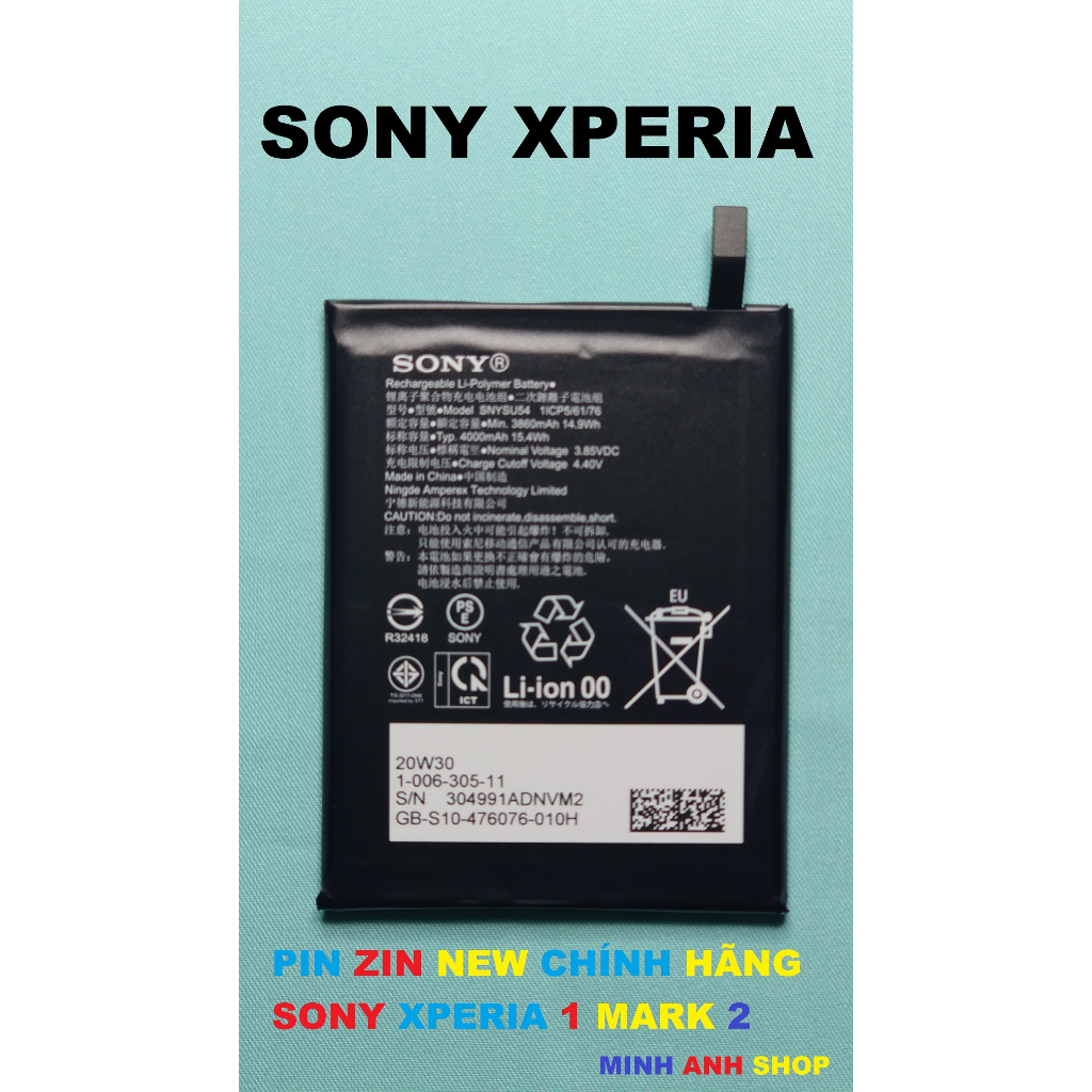 PIN ZIN NEW CHÍNH HÃNG CHO SONY XPERIA 1II : XQ-AT42 ; XQ-AT51 ; XQ ...
