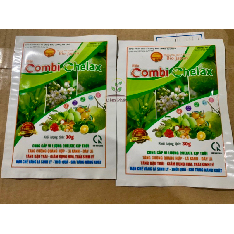 Phân bón vi lượng Combi Chelax gói 30g thương hiệu quả cầu lửa | Shopee ...