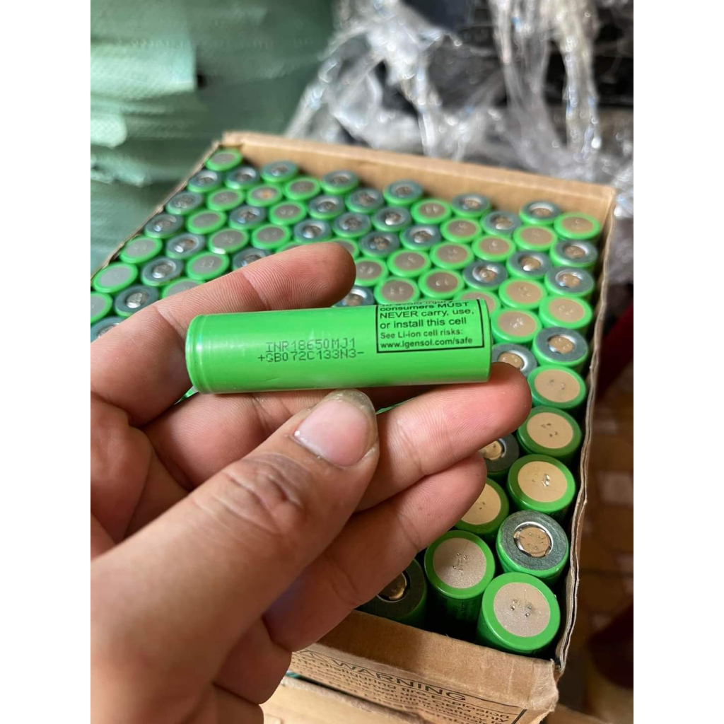 Pin 18650 LG Chem XANH - Vàng dung lượng 3200mAh - 3.7V xả 20A [Tặng thêm cell cùng loại] / Tháo ...