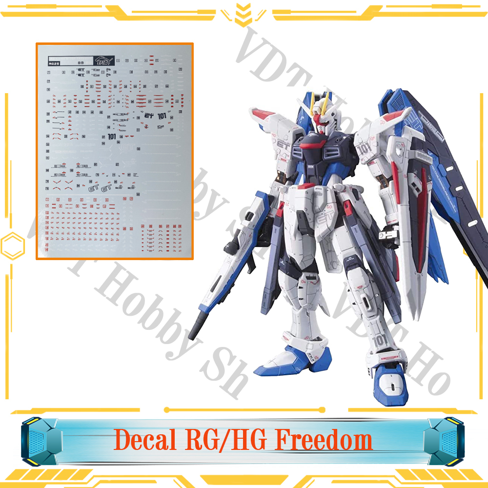 Decal nước cho mô hình HG, RG Freedom | Shopee Việt Nam