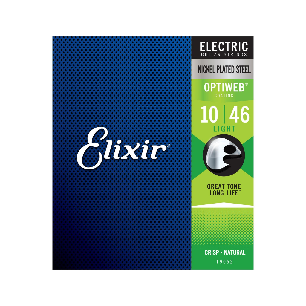 Bộ dây đàn Guitar Điện (Electric) - Elixir 19052 - Nickel Plated Steel, Optiweb, 10 46 Light ...