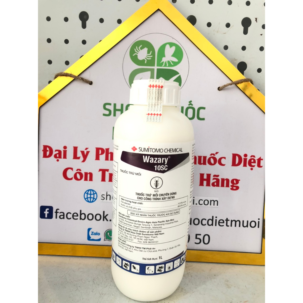THUỐC PHÒNG VÀ DIỆT MỐI TẬN GỐC WAZARY 10SC - ( chai 1 lít ) - Date mới ...
