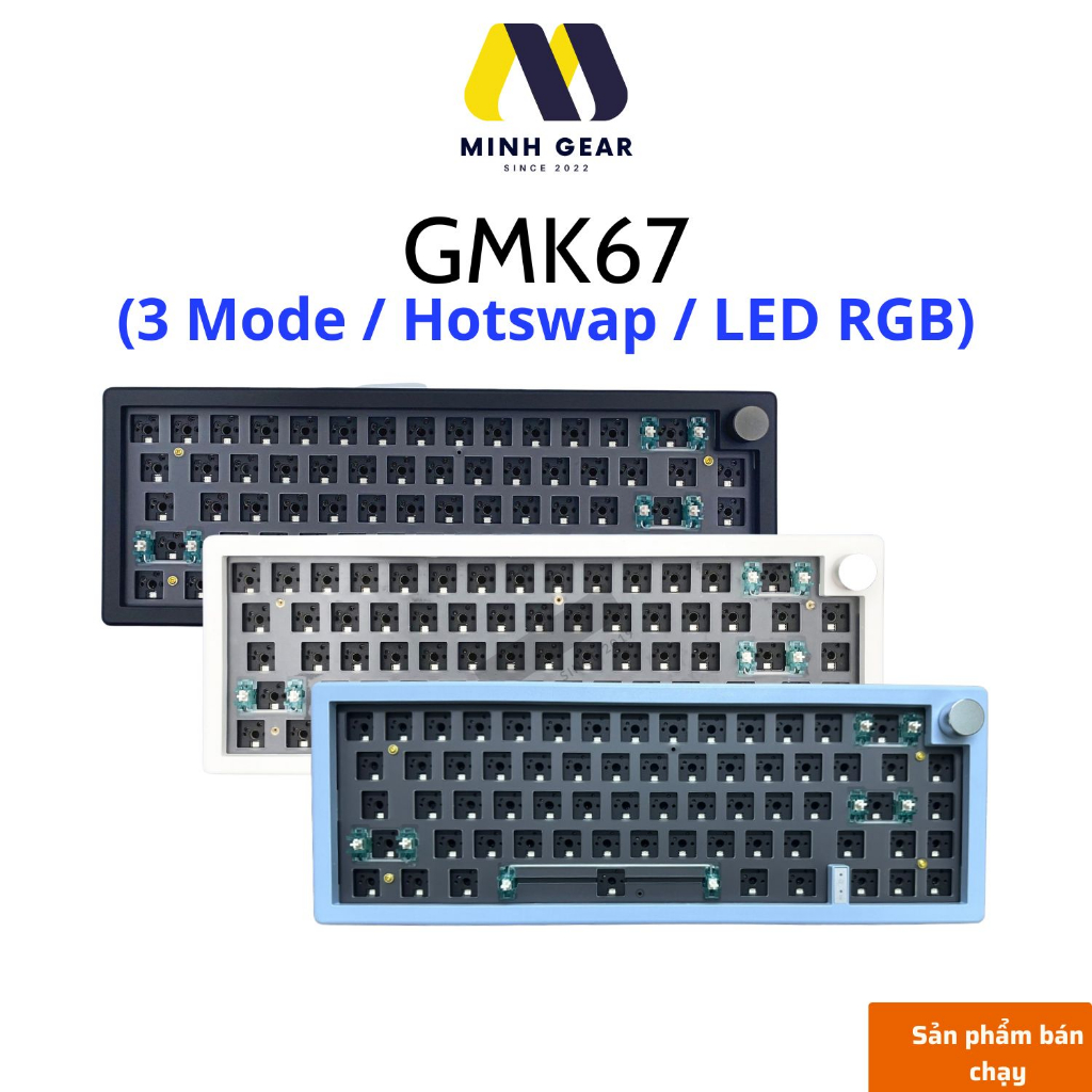 Kit bàn phím cơ GMK67 / GMK67S Mạch Xuôi, Gasket Mount (Bluetooth 5.0 ...