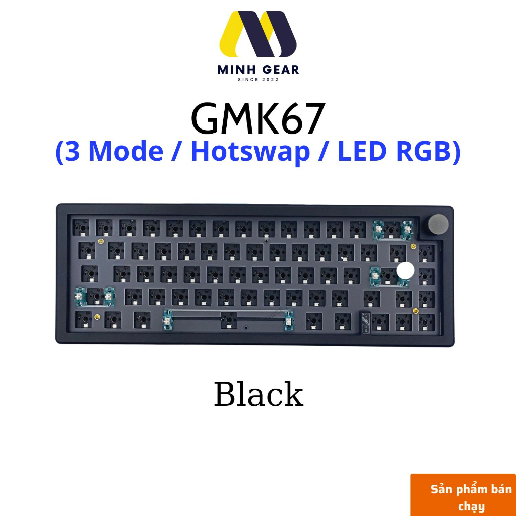 Kit bàn phím cơ GMK67 / GMK67S Mạch Xuôi, Gasket Mount (Bluetooth 5.0 / Wireless 2.4Ghz ...