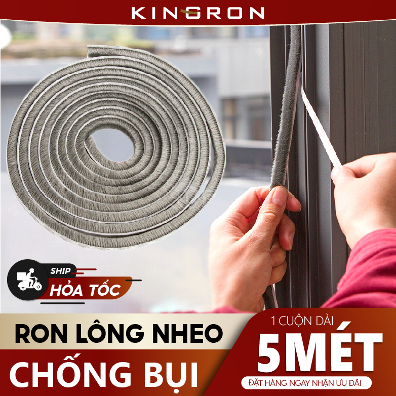 Ron lông nheo dán khung cửa sổ giảm thoát hơi máy lạnh KINGRON - Gioăng chống bụi bẩn, gió lùa ...