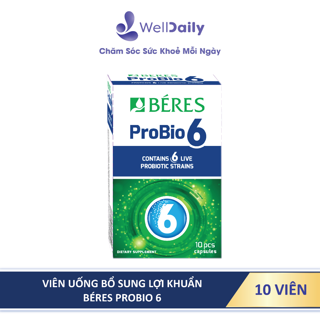 Viên uống bổ sung lợi khuẩn BÉRES ProBio 6 Tăng cường vi sinh đường ...