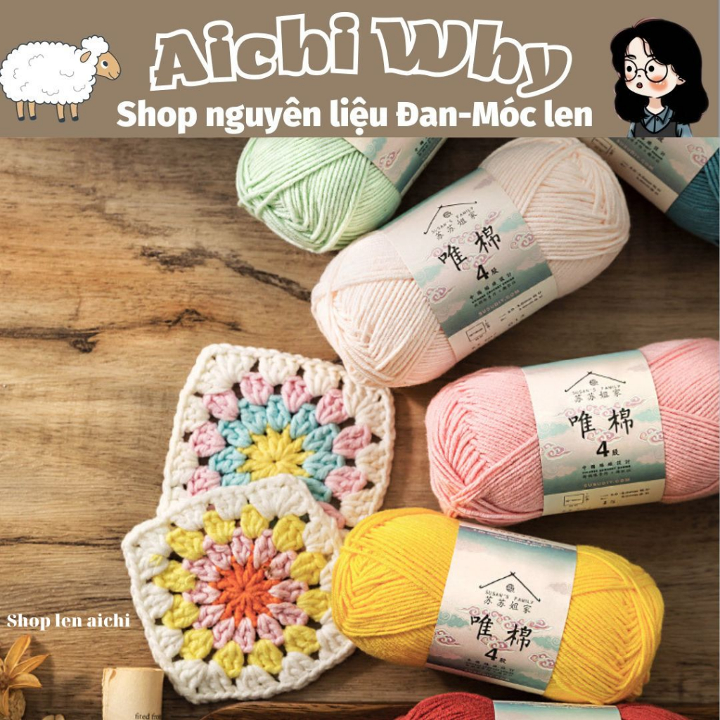 Len Susan Family 4 làm gấu cao cấp- 2.0mm (màu 51-85) | Shopee Việt Nam