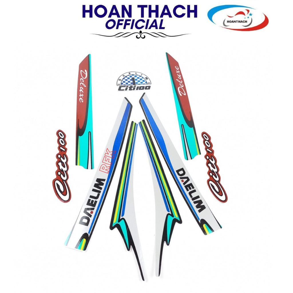 Bộ tem xe máy Citi 100 Daelim xanh xám HOANTHACH SP017411 | Shopee Việt Nam