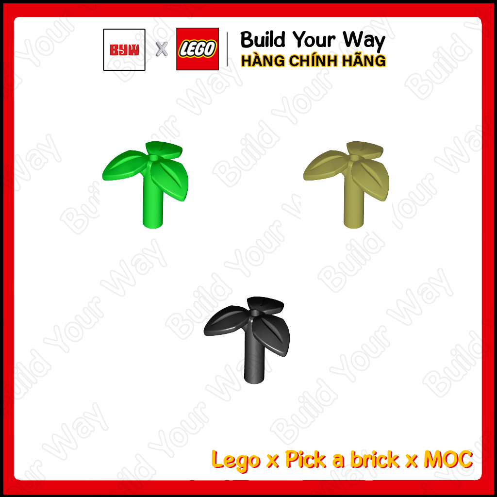 Gạch Lego chính hãng mầm, chối cây 3 lá / Lego 37695: Plant Stem with 3 ...