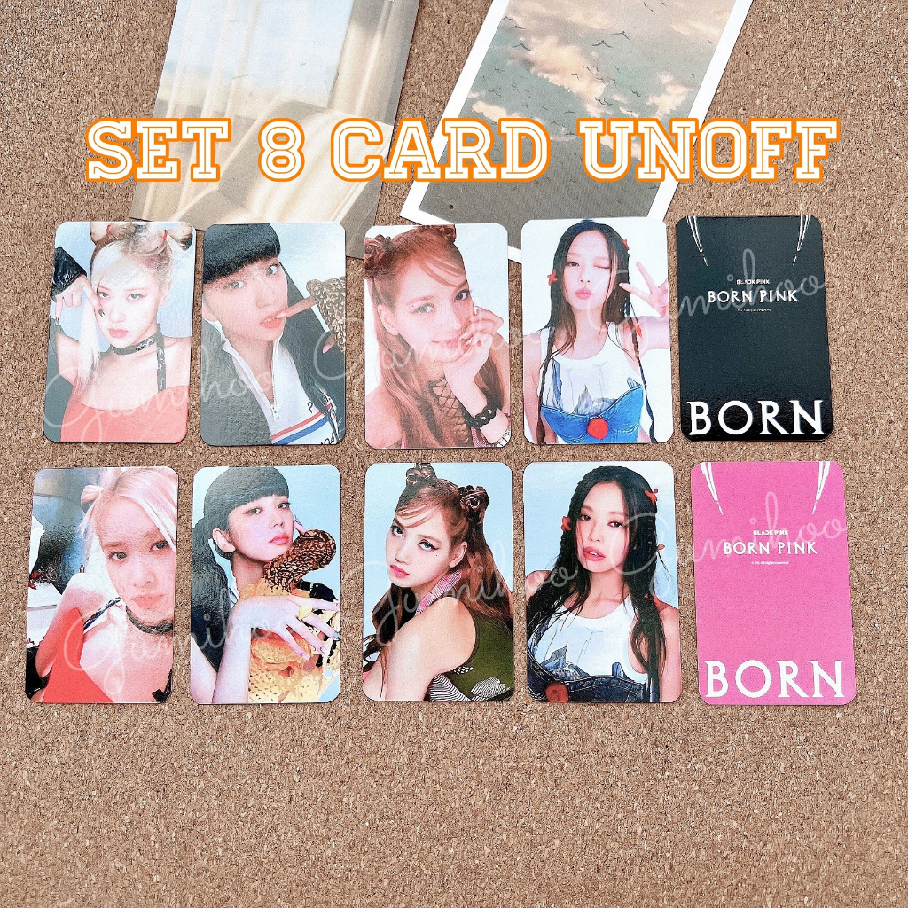 (UNOFF) Set 8 Card Blackpink Topkit bo góc cán 2 mặt Gumihoo | Shopee Việt Nam