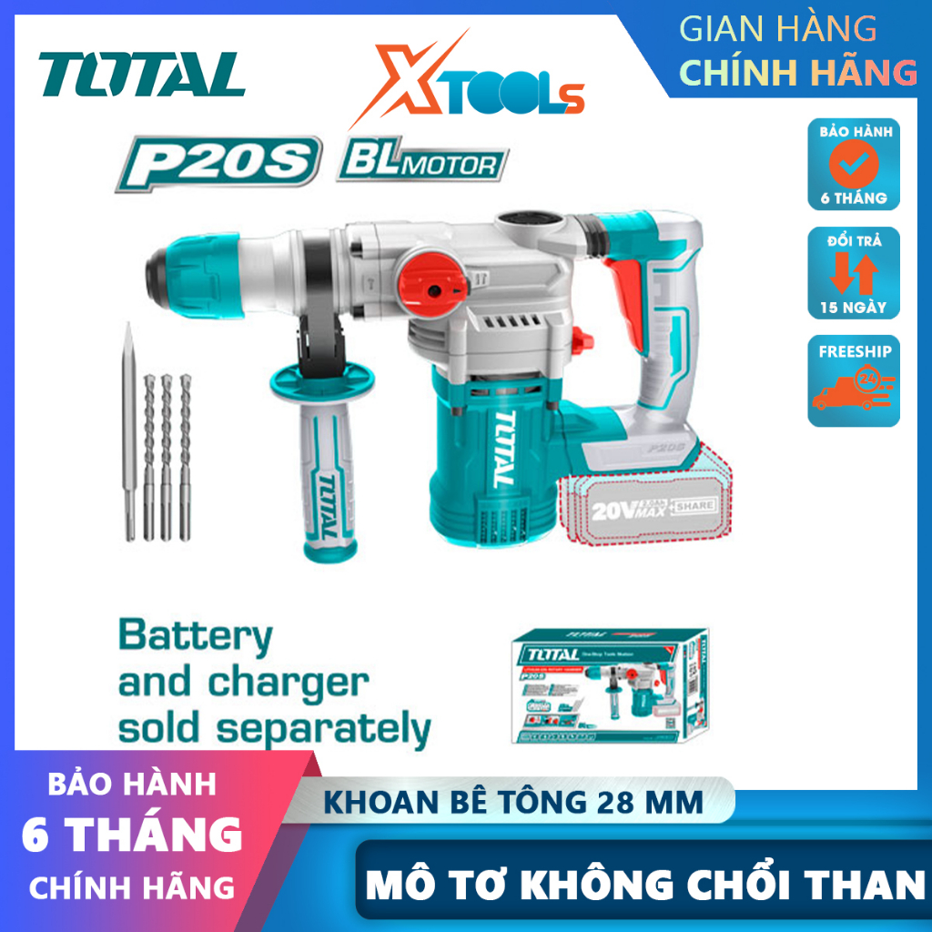Máy khoan đục dùng pin 20V TRHLI20288 | Shopee Việt Nam