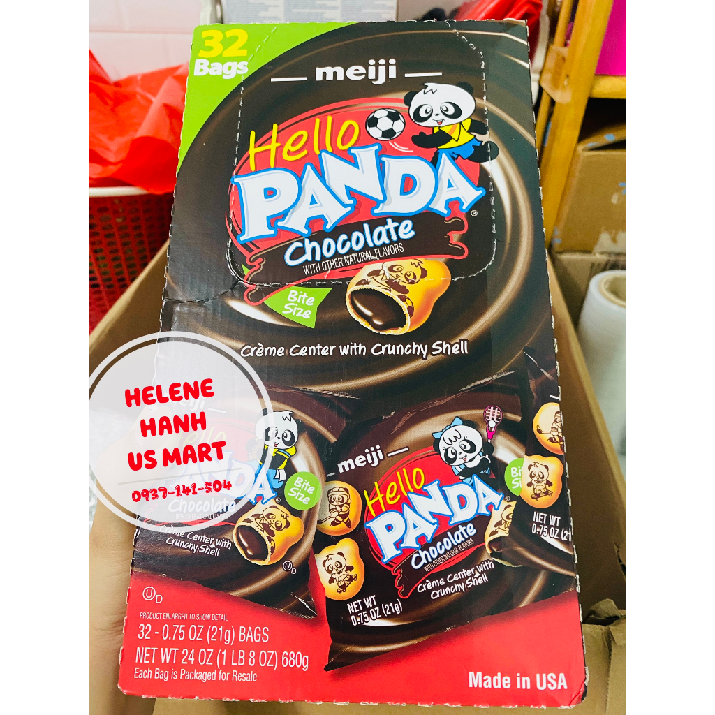 [USA] [SET 5 GOI] Bánh Gấu Hello Panda Chocolate Meiji 21gr | Shopee ...
