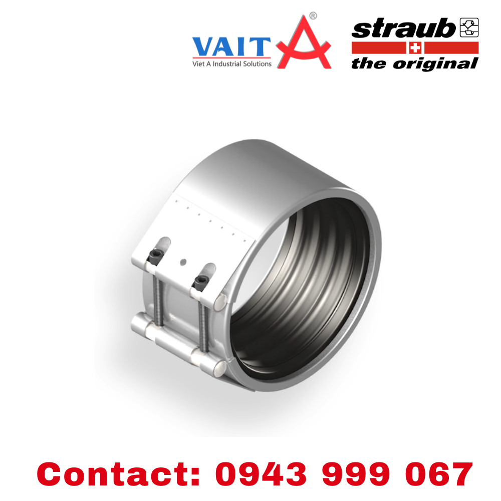 STRAUB-FLEX 1 Ø 114.3 mm NBR/ss|PN20 Pipe Coupling Straub 30652 ...