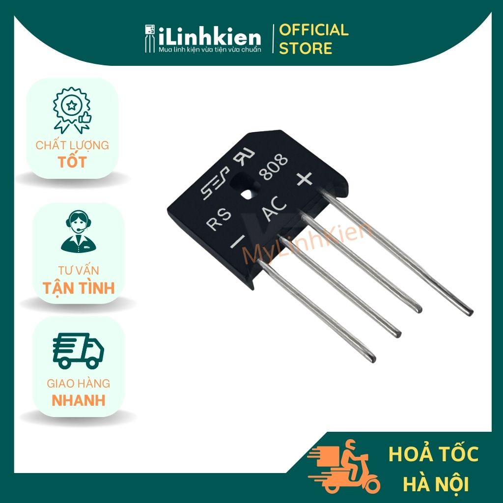 RS808 Diode cầu 8A 800V DIP-4 chính hãng SEP chất lượng cao. | Shopee ...