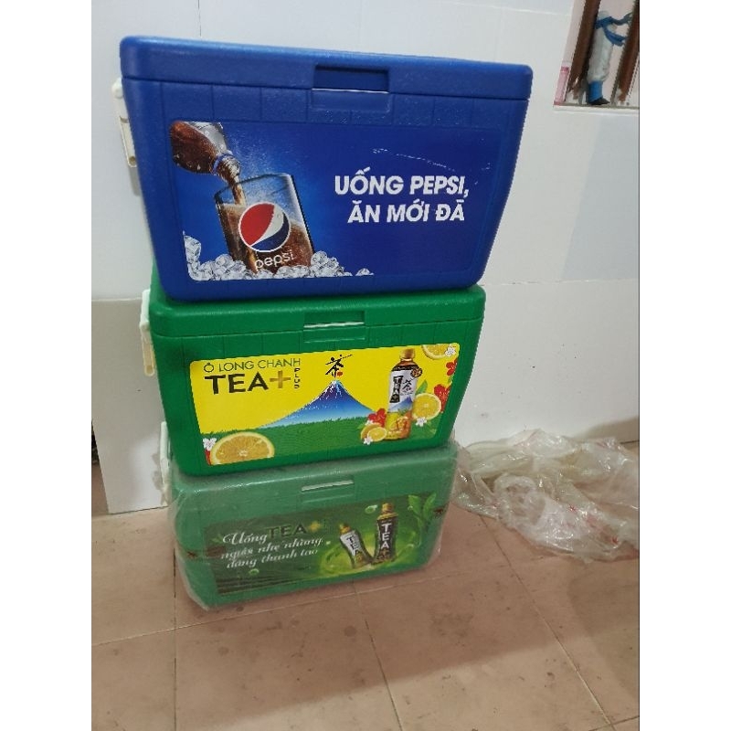 THÙNG ĐỰNG ĐÁ 45L pesi Quà tặng của hãng Pepsi nước giải khát | Shopee ...