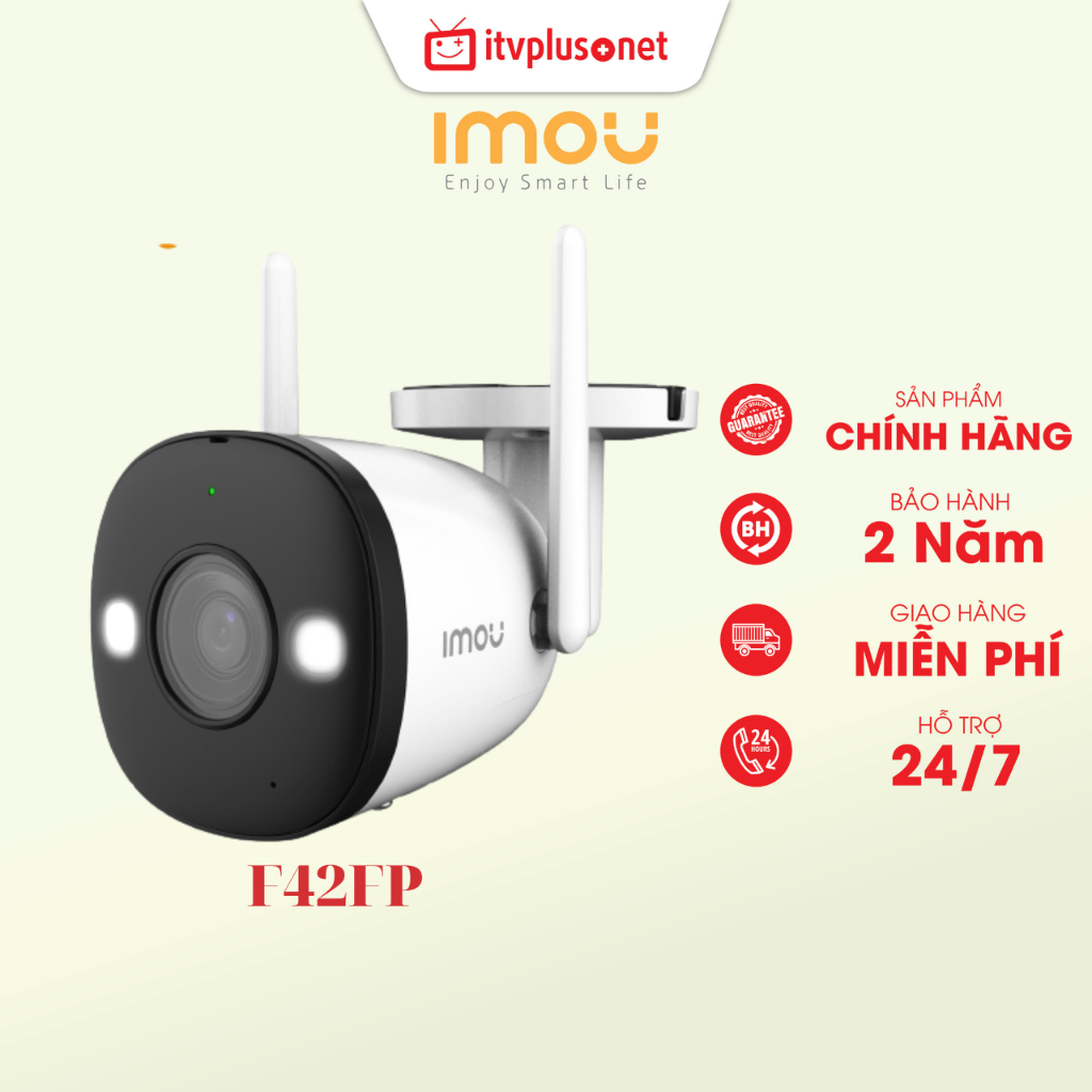 Camera Wifi ngoài trời IMOU| ITVPlus | Bullet 2E 4MP| F42FP THÂN 2MPX ...