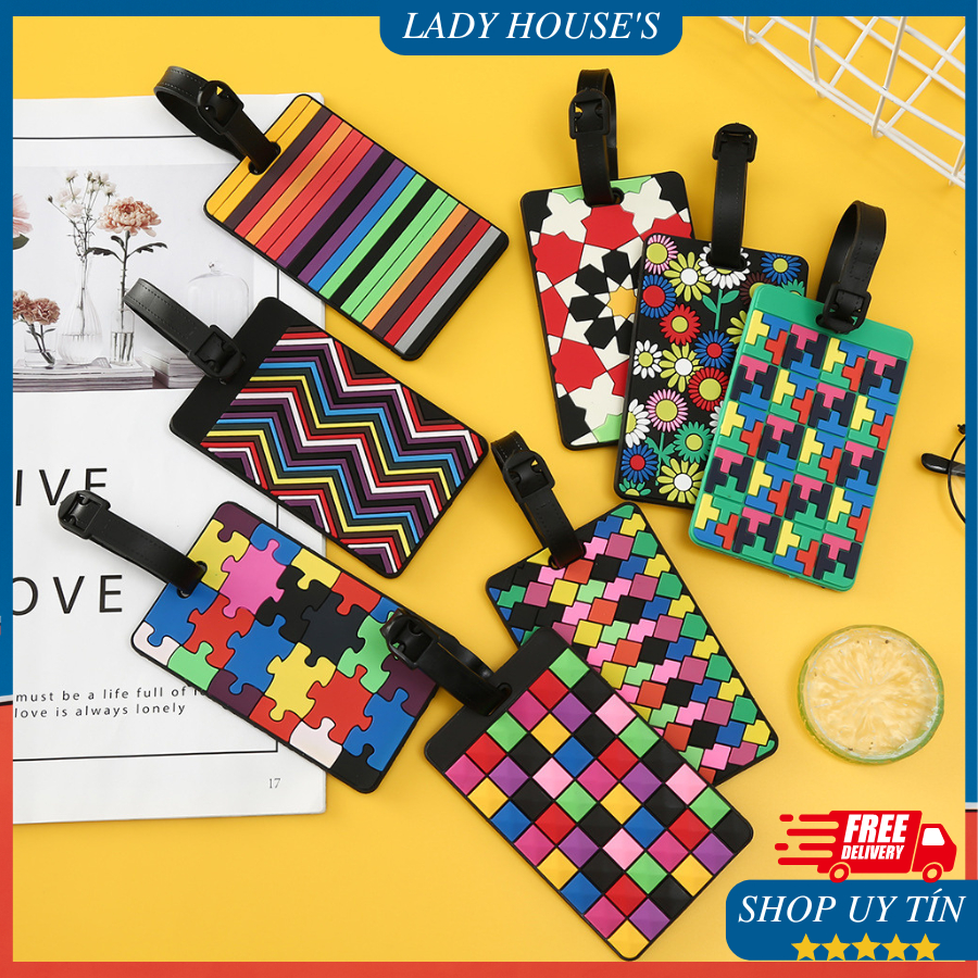 [LOẠI DÀY] Name Tag Vali, Thẻ Đeo Bảng Tên Silicon Chống Thất Lạc Cho ...