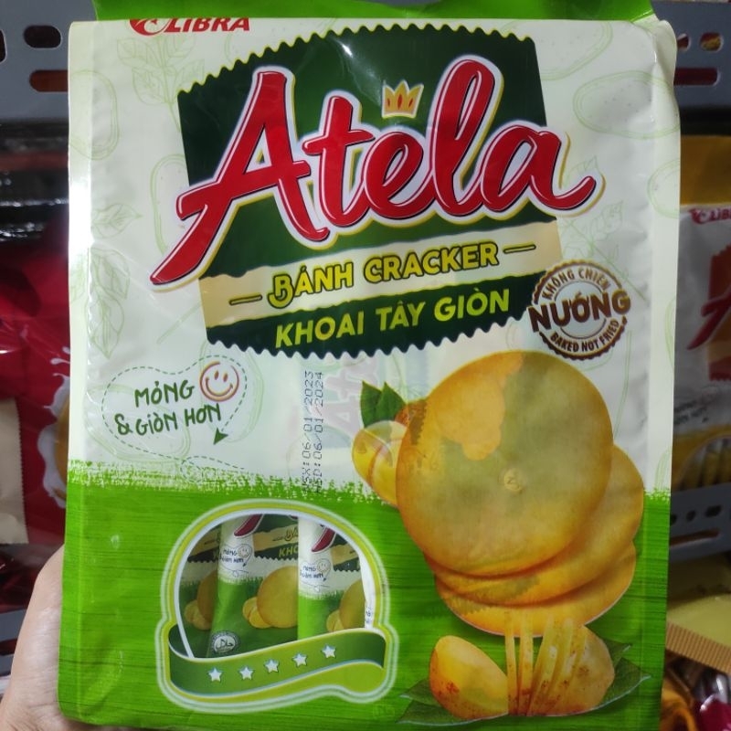 Bánh cracker khoai tây giòn Atela gói 228g (12 gói x 19g) | Shopee Việt Nam