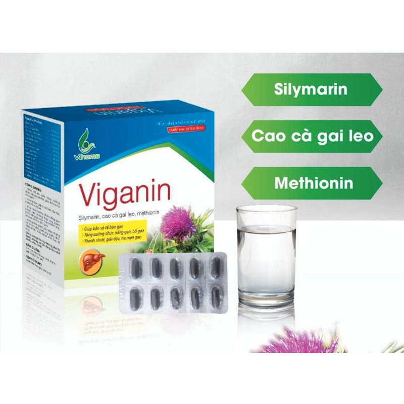 Viganin Thanh nhiệt giải độc, mát gan, hạ men gan | Shopee Việt Nam