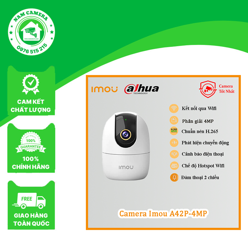 Camera IP WIFI XOAY 360 4.0MP IMOU Ranger2 - A42 Trong Nhà Còi Hú Báo ...